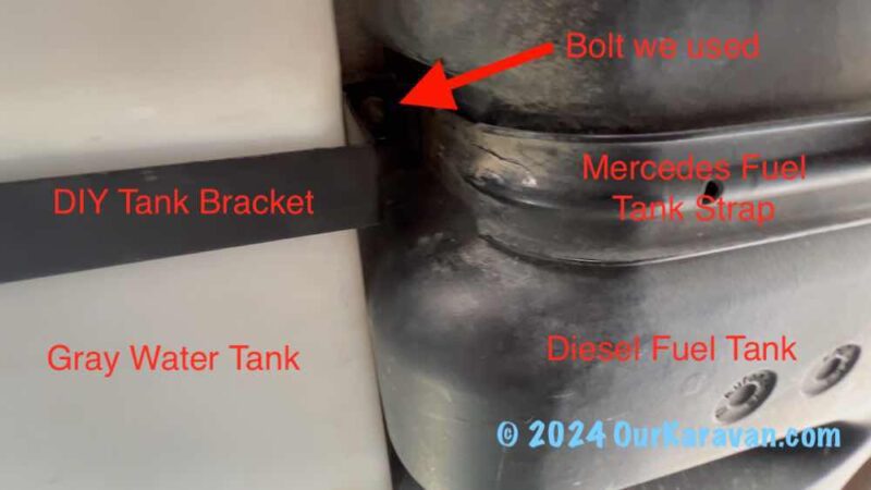 Gray Water Tank Install in a DIY Sprinter Van- OurKaravan